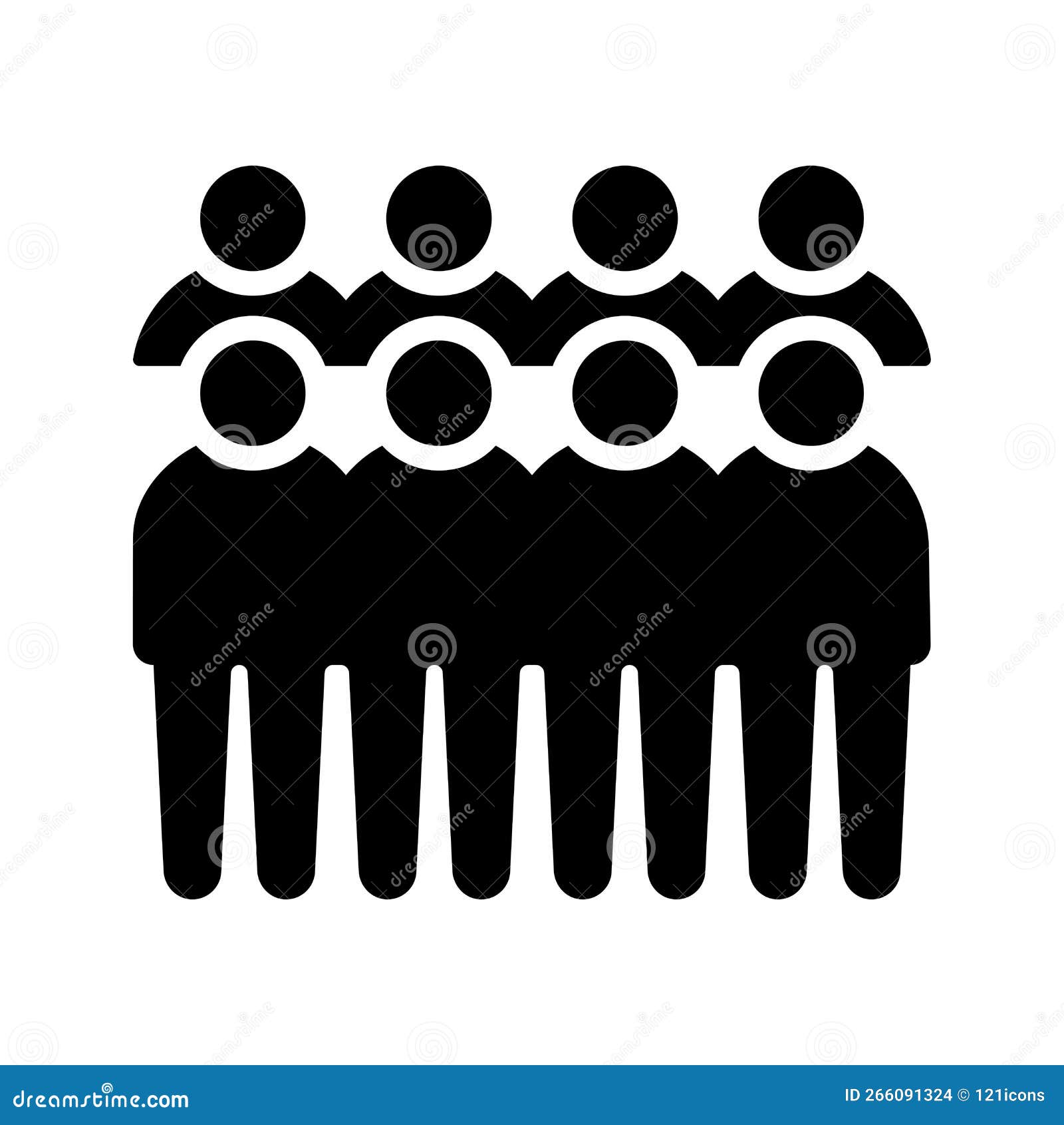 Work group icon stock vector. Illustration of silhouette - 266091324