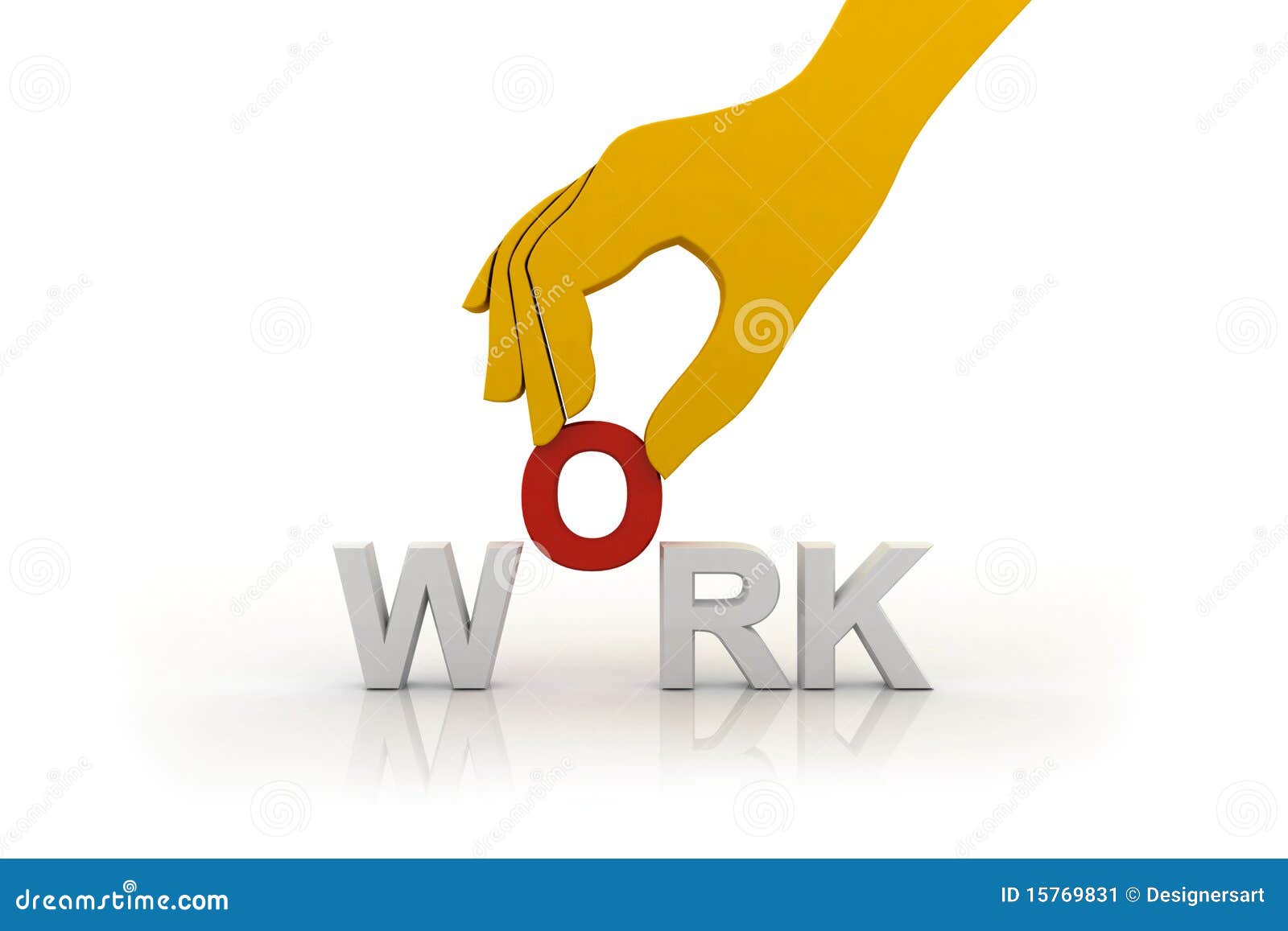 Work And Hand Picture. Image: 15769831