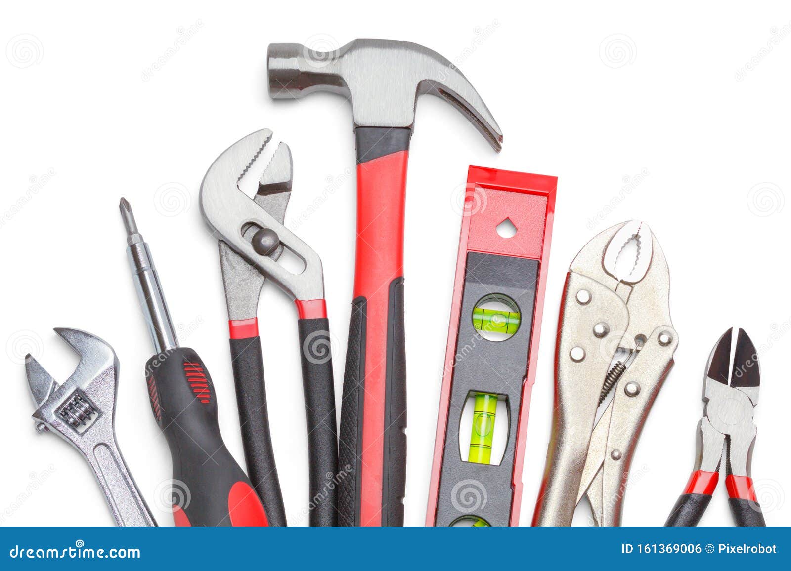 Group of Tools stock photo. Image of pliers, wire, white - 161369006