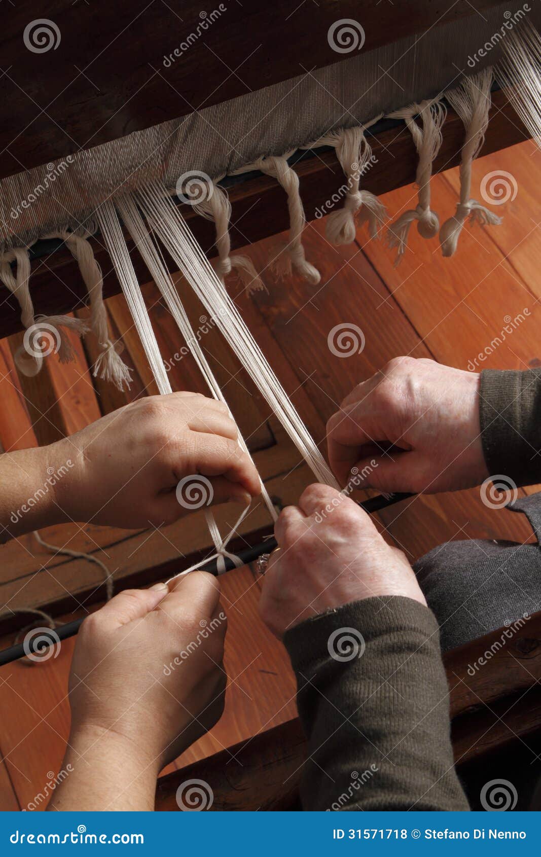 Work on an handloom stock photo. Image of handloom, human - 31571718