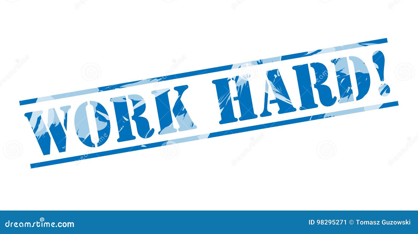 Work hard blue stamp stock illustration. Illustration of sticker - 98295271