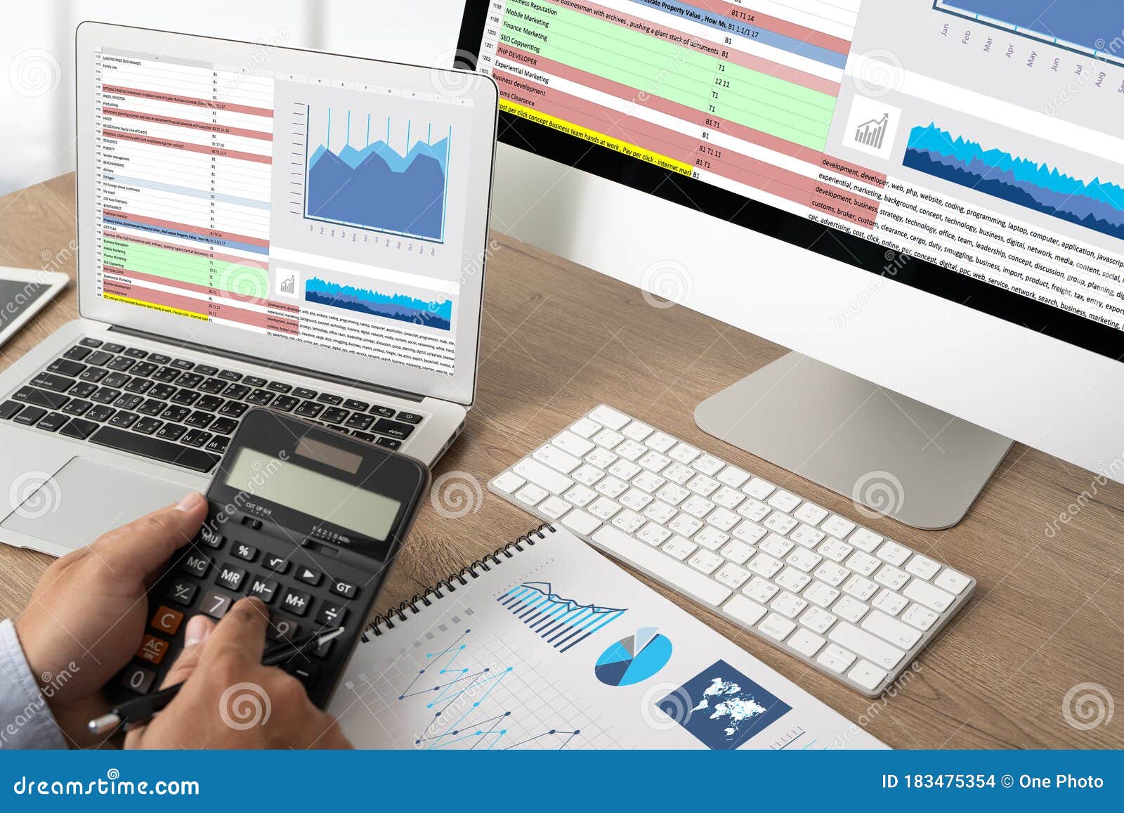 Work Hard Data Analytics Statistics Information Business Technology ...