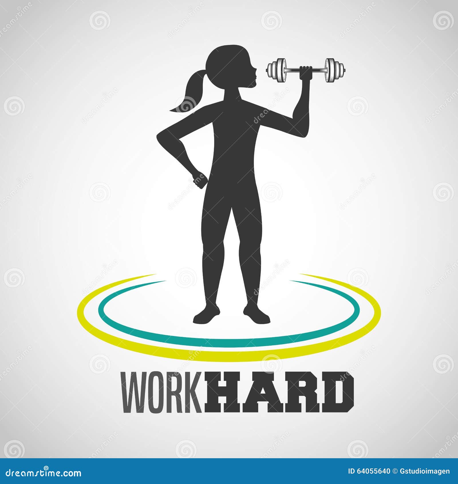 Work hard design stock vector. Illustration of poster - 64055640