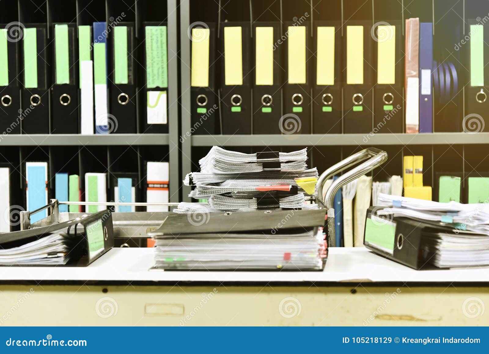 Work Hard, Lot of Work, Stacks of Document Paper. Stock Image - Image ...