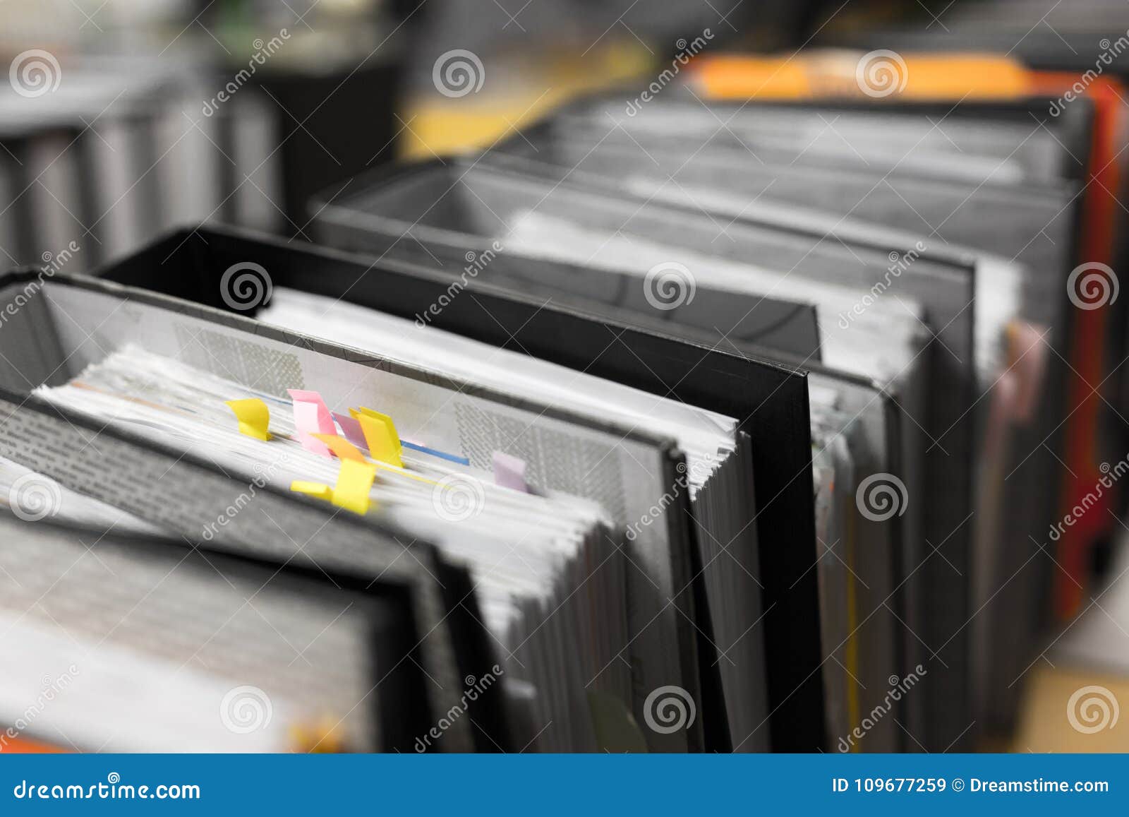 Work Hard, Lot of Work, Stacks of Document Paper and Files Folder on ...