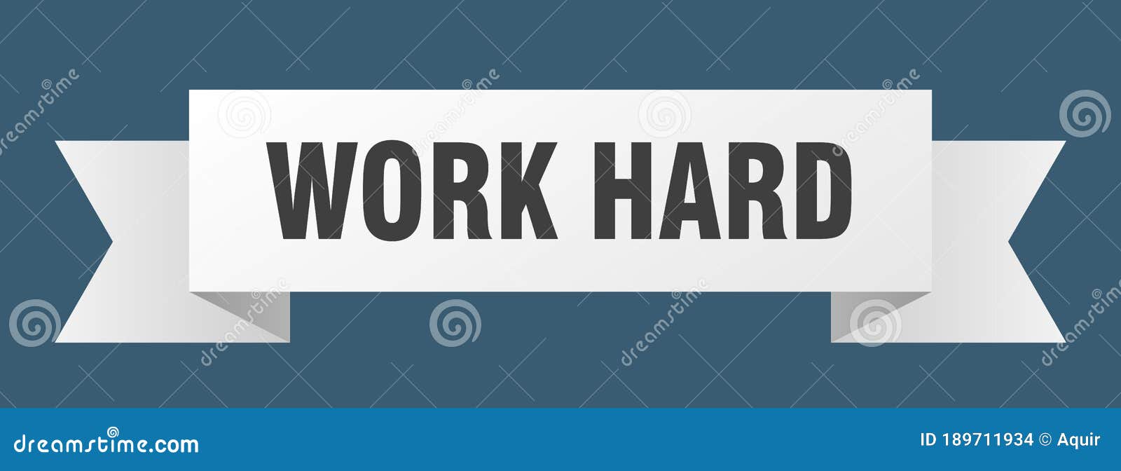 Work Hard Ribbon. Work Hard Isolated Band Sign Stock Vector ...