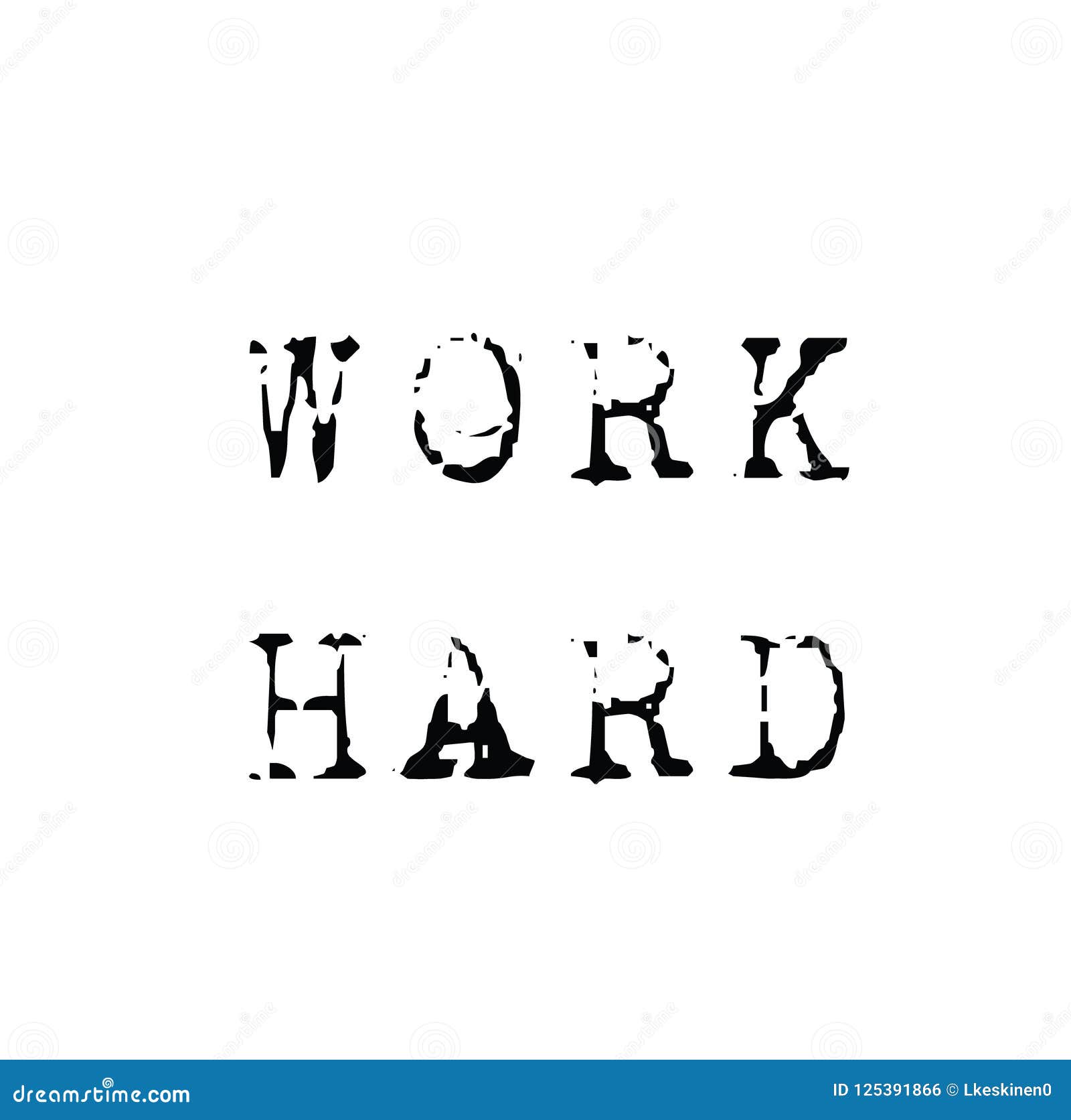 Work hard rubber stamp stock vector. Illustration of achieve - 125391866