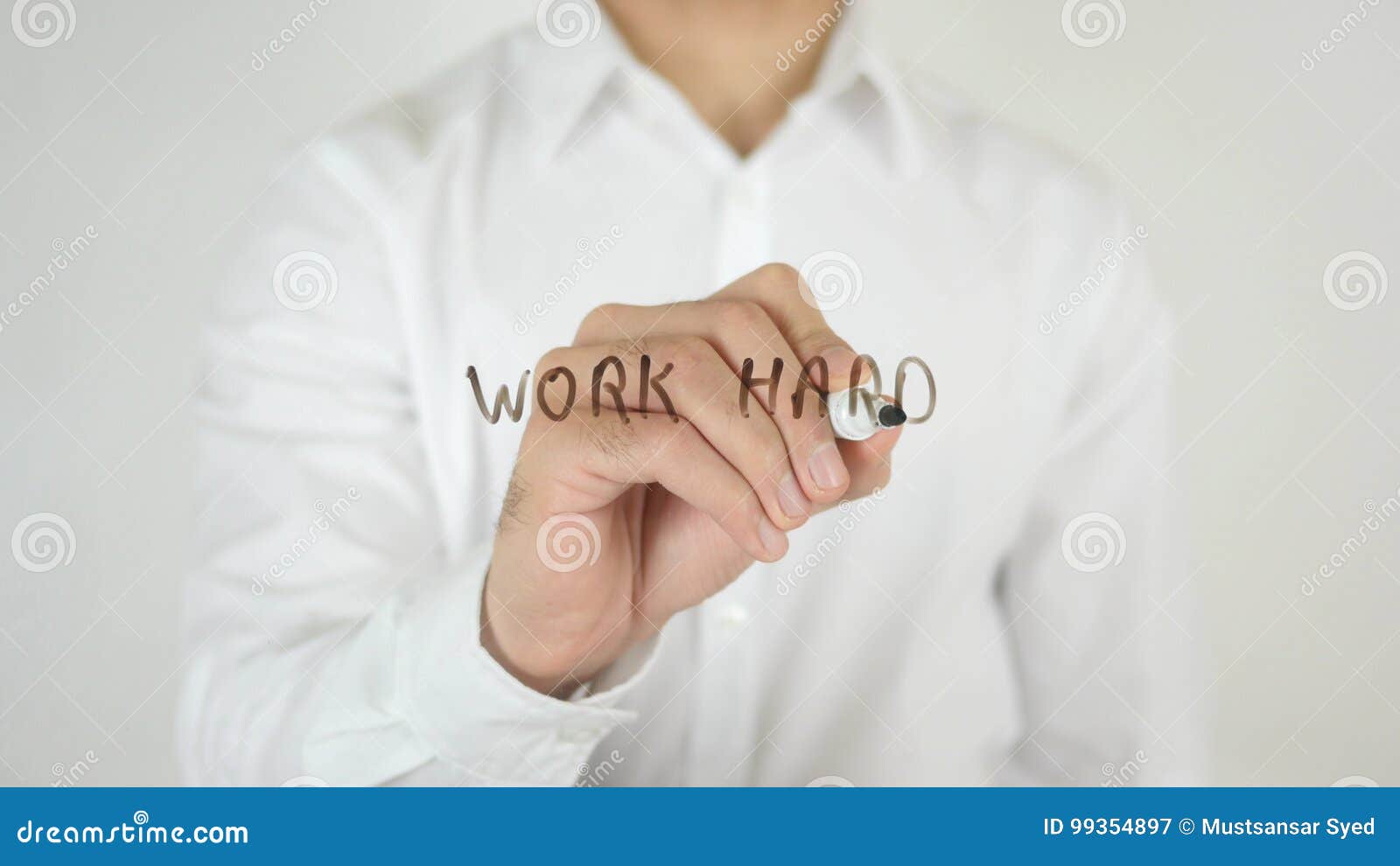 Work Hard, Written on Glass Stock Image - Image of illustrating ...