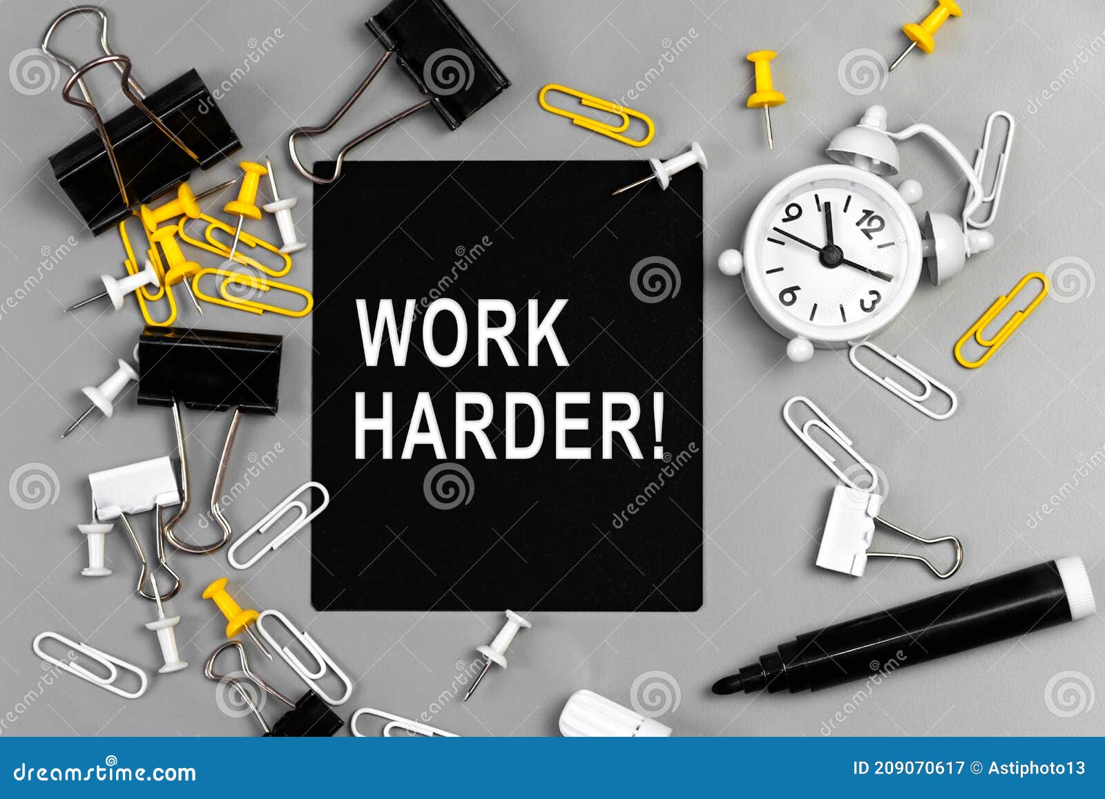 Work Harder - Concept of Text on Sticky Note Stock Image - Image of ...