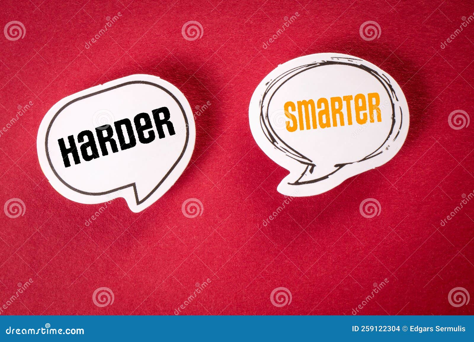 Work Harder or Smarter Concept. Speech Bubbles with Text Stock Photo ... Work Harder or Smarter Concept. Speech Bubbles with Text Stock Photo ...