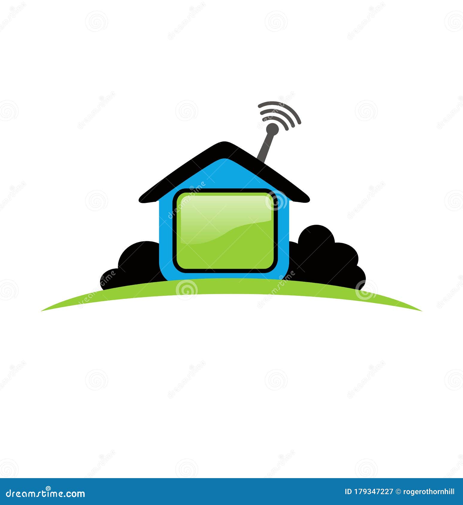 Icon or Logo Design for Work from Home Business. House Icon with ...