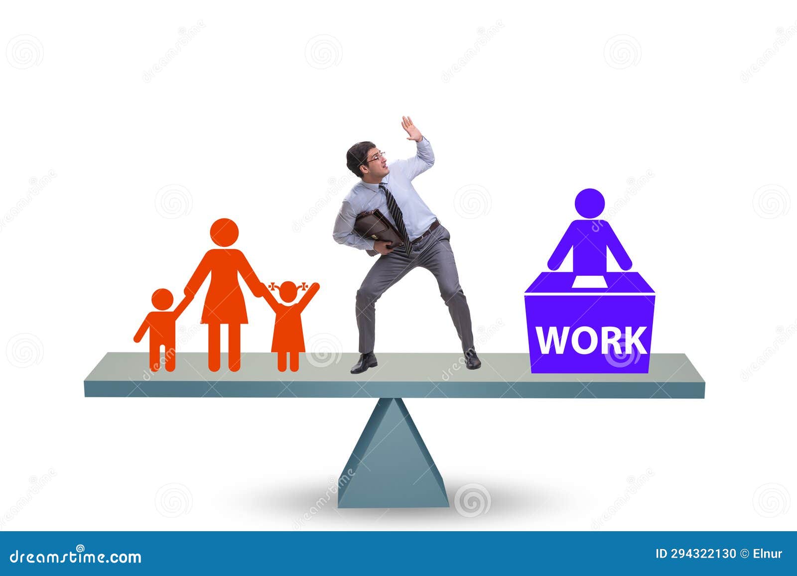 Work Home Balance with Business People Stock Photo - Image of decision ...