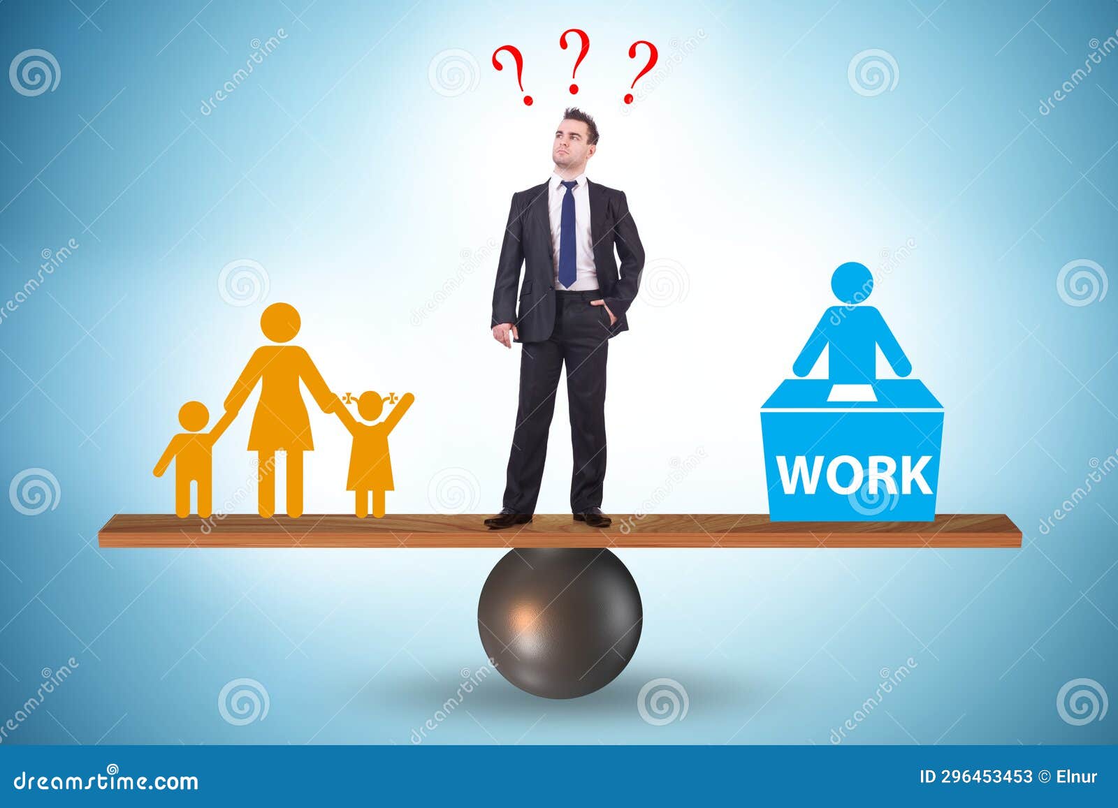 Work Home Balance with Business People Stock Image - Image of busy ...