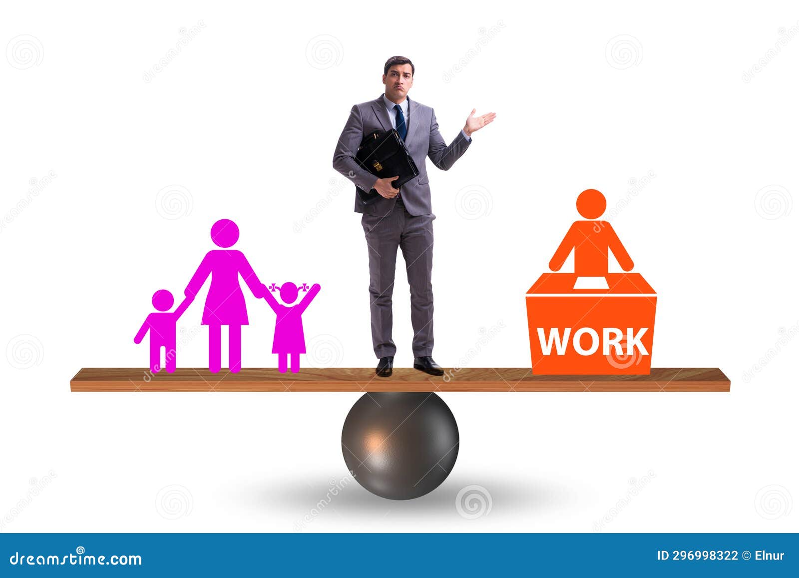 Work Home Balance with Business People Stock Photo - Image of equality ...