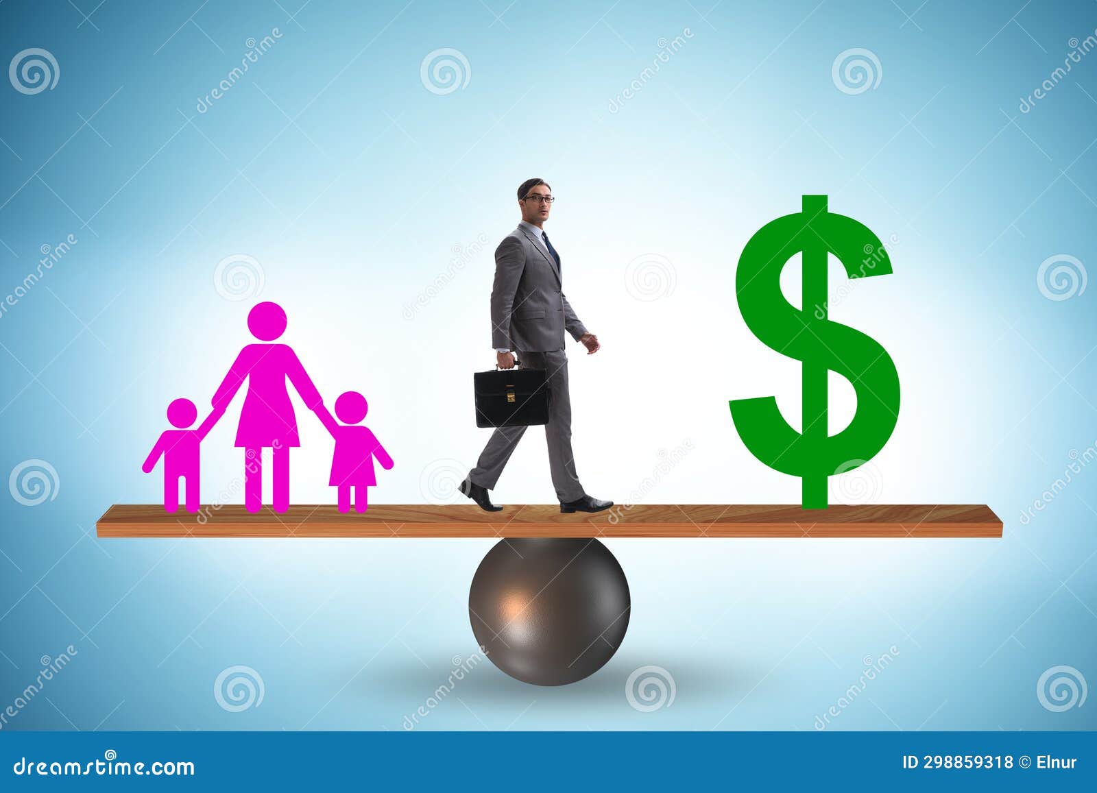 Work Home Balance with Business People Stock Photo - Image of ...