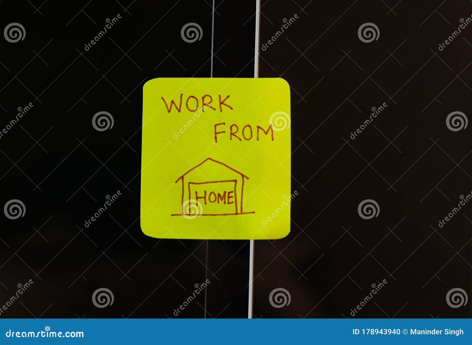 Work from home concept. stock photo. Image of office - 178943940