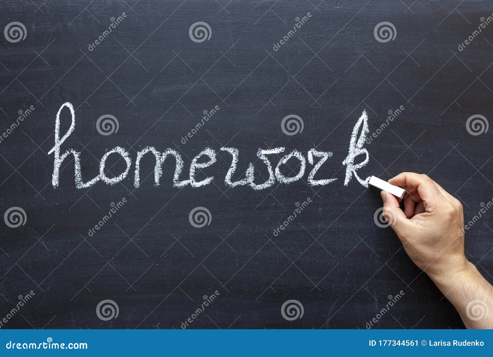 Work from Home. Handwritten Text on a Chalkboard Stock Image - Image of ...