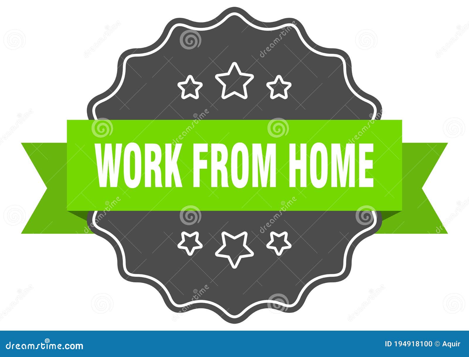 Work from Home Label. Work from Home Isolated Seal. Sticker. Sign Stock ...