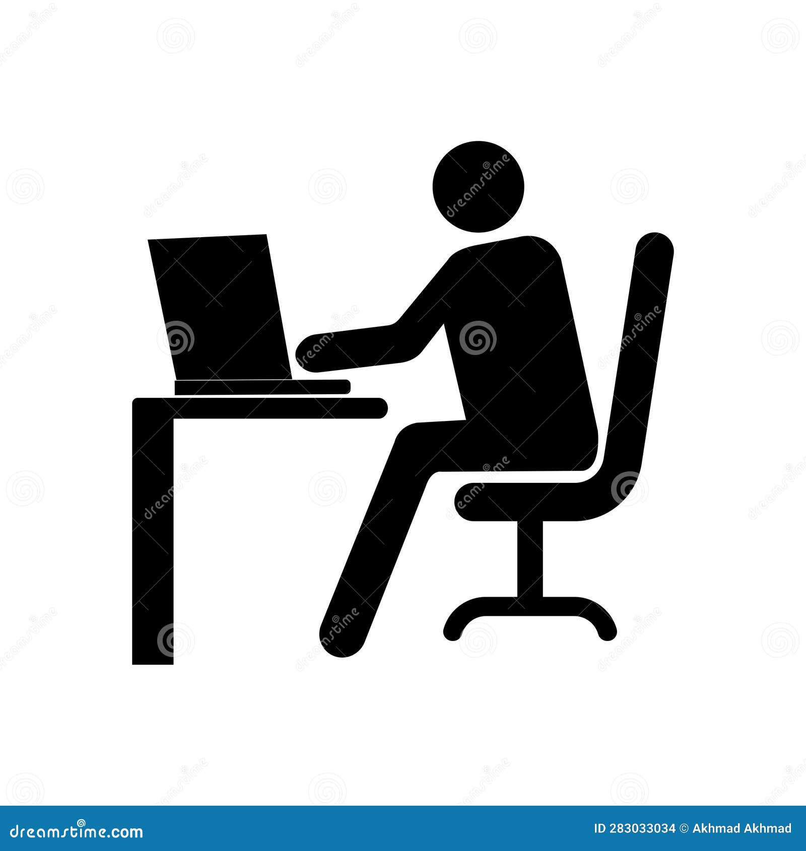 Work from home logo stock vector. Illustration of power - 283033034