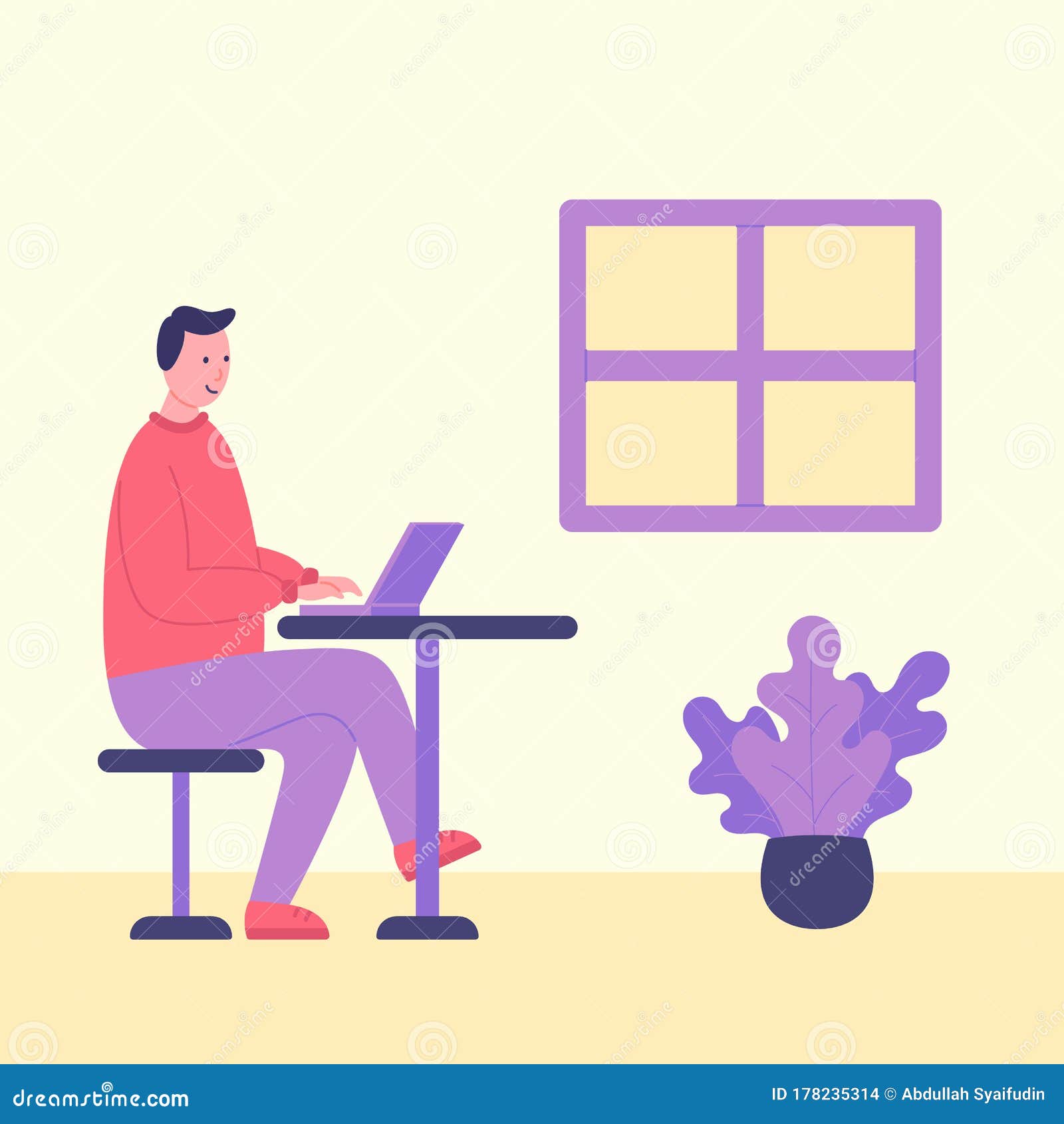 Work from Home Men are Working at Home during Self-isolation ...