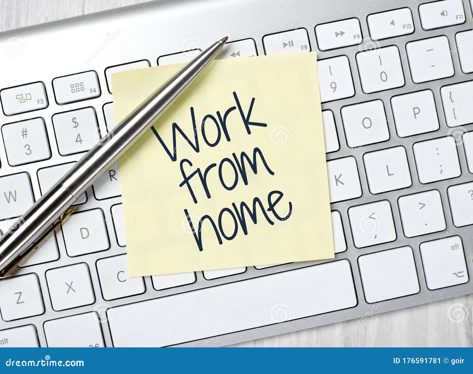 Work from Home Message on Post-it Editorial Photo - Image of prevention ...