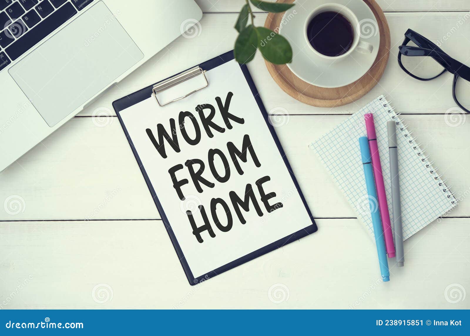 Work from Home Message on Today Page Editorial Photo - Image of ...