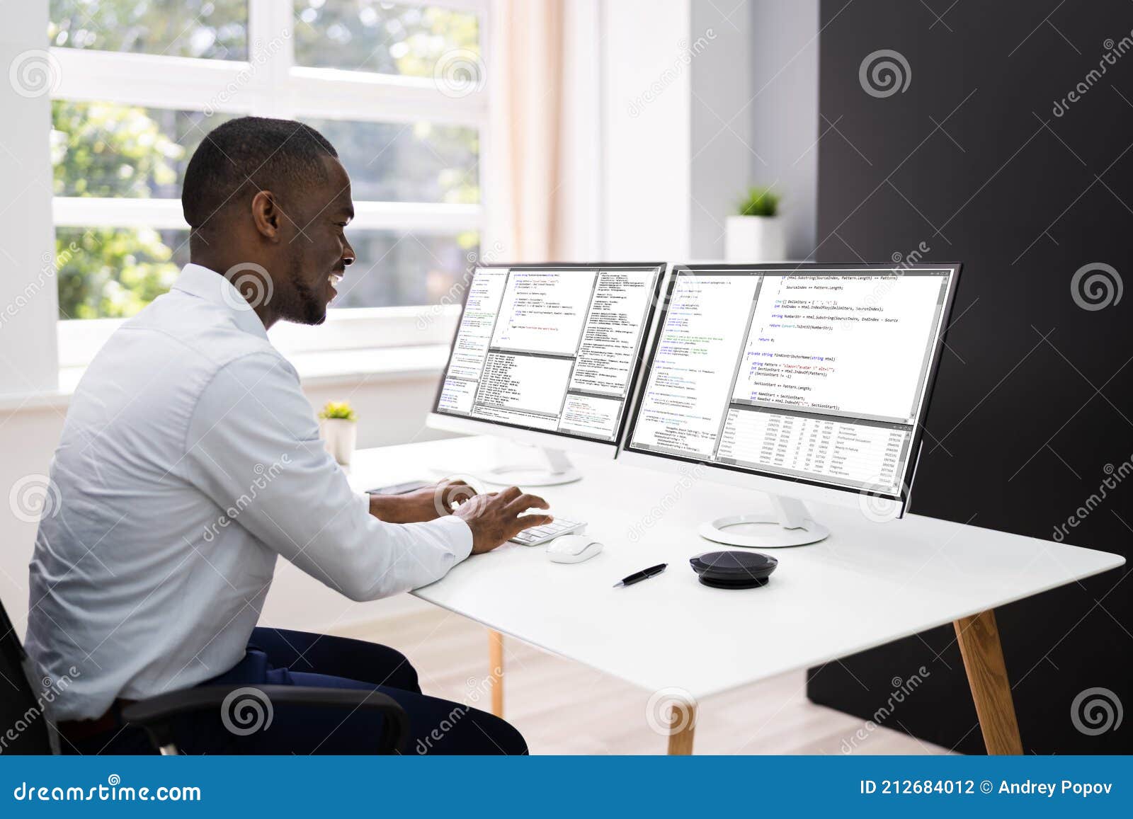 Work from Home stock photo. Image of office, desktop - 212684012
