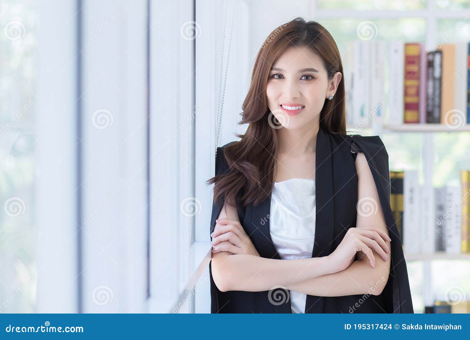 Work from Home. Office Lady in Office Stock Photo - Image of adult ...