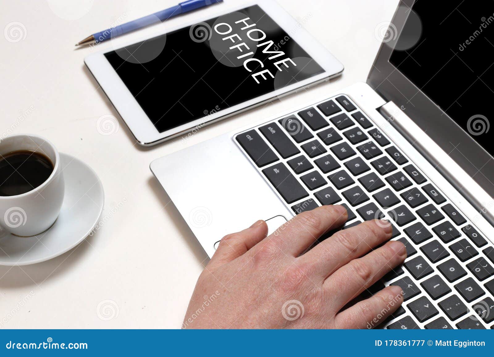 Work from Home - Home Office with Work from Home Text Stock Image ...