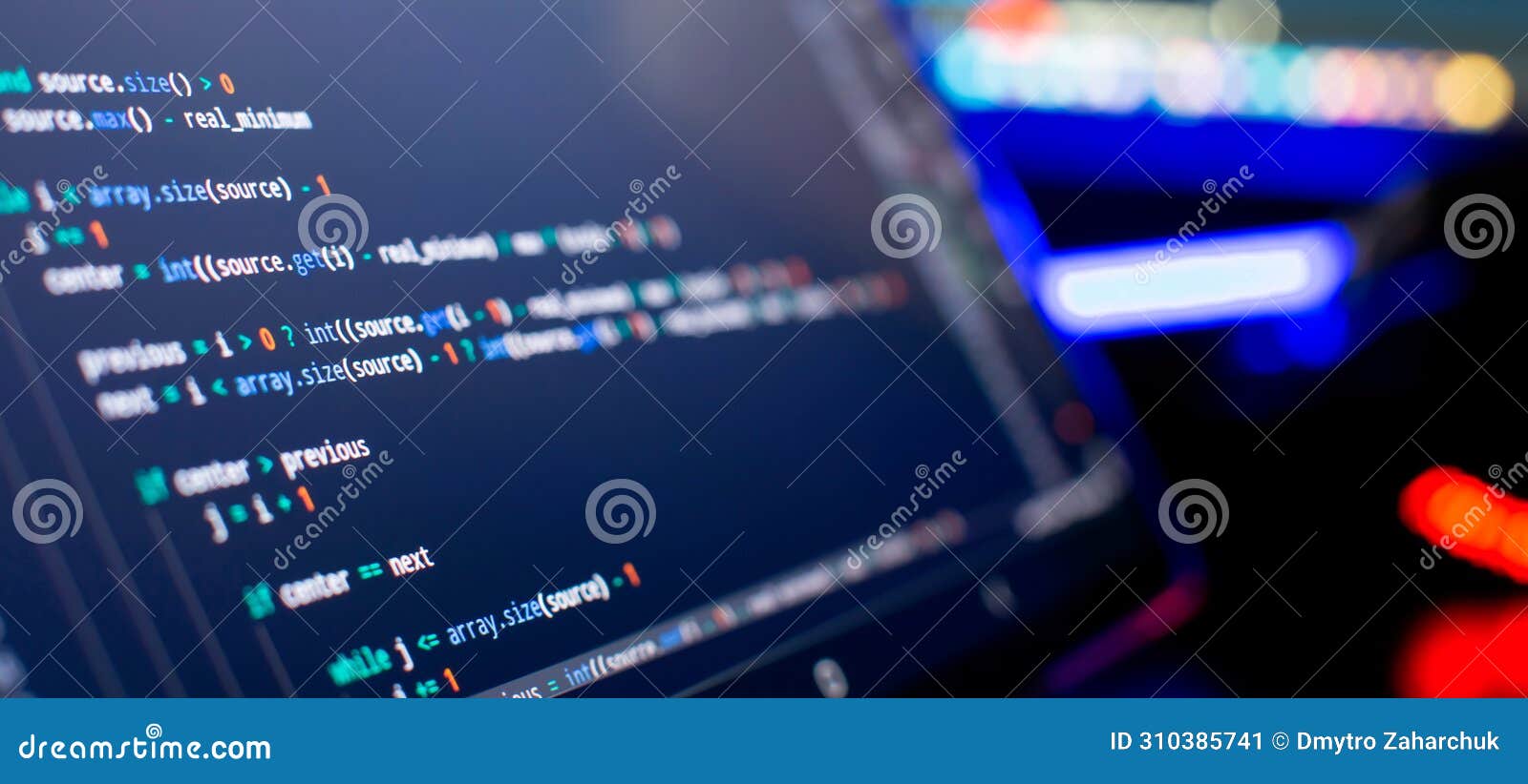 Work From Home Programmer Coding Code On Notebook Screen At Home Stock Image Image Of Hacker