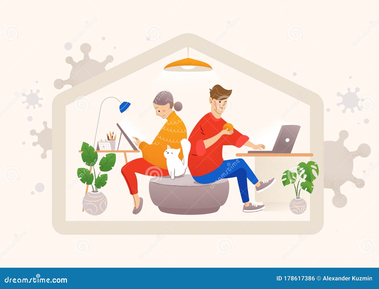 Stay Safe QR Code Vector | CartoonDealer.com #200043629