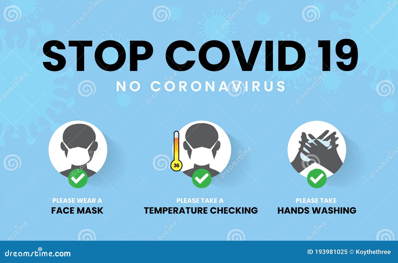 Set of Corona Virus COVID-19 Safety Measures Sign. Stock Vector ...