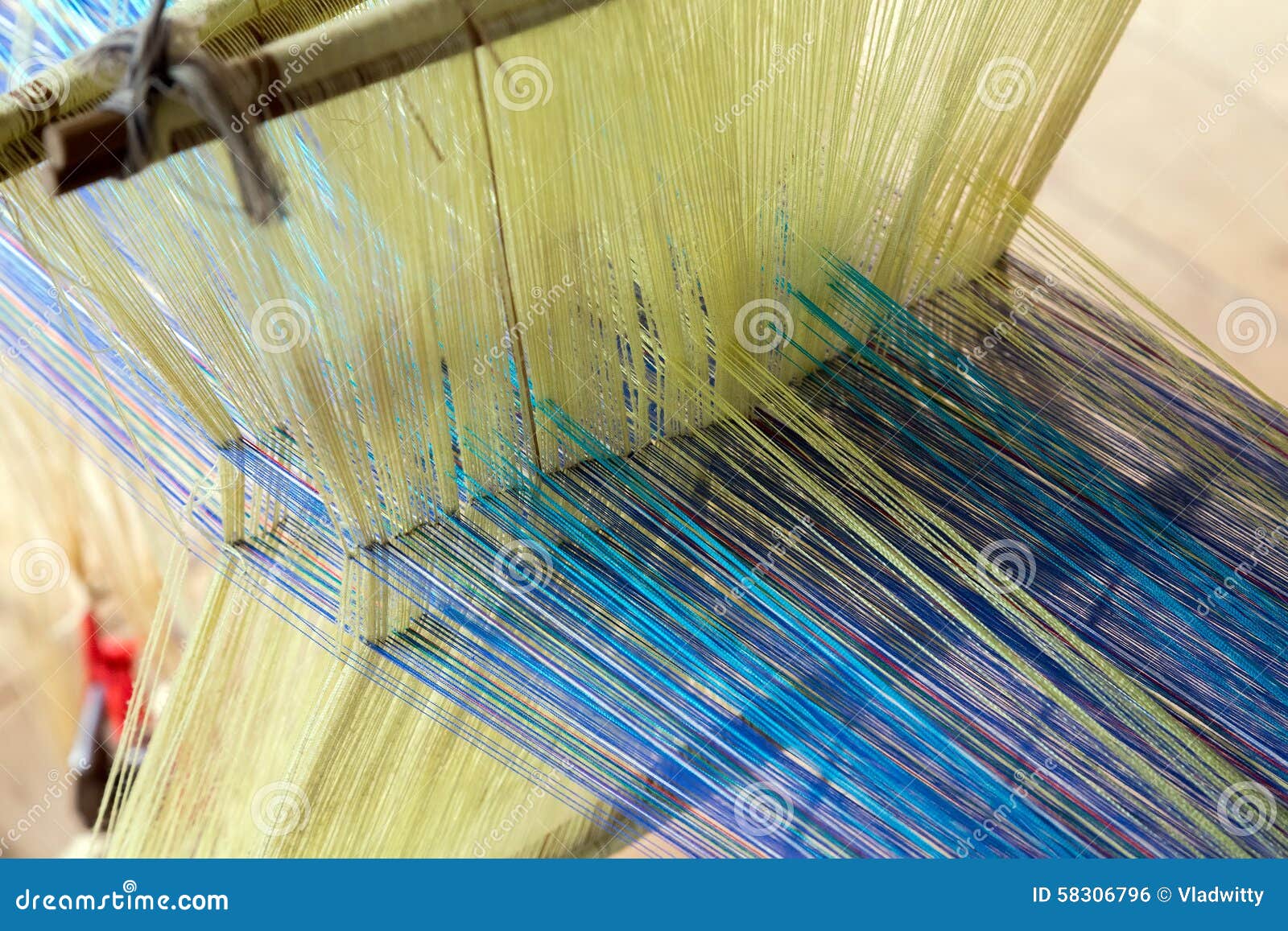 Work homemade loom textile stock photo. Image of equipment - 58306796