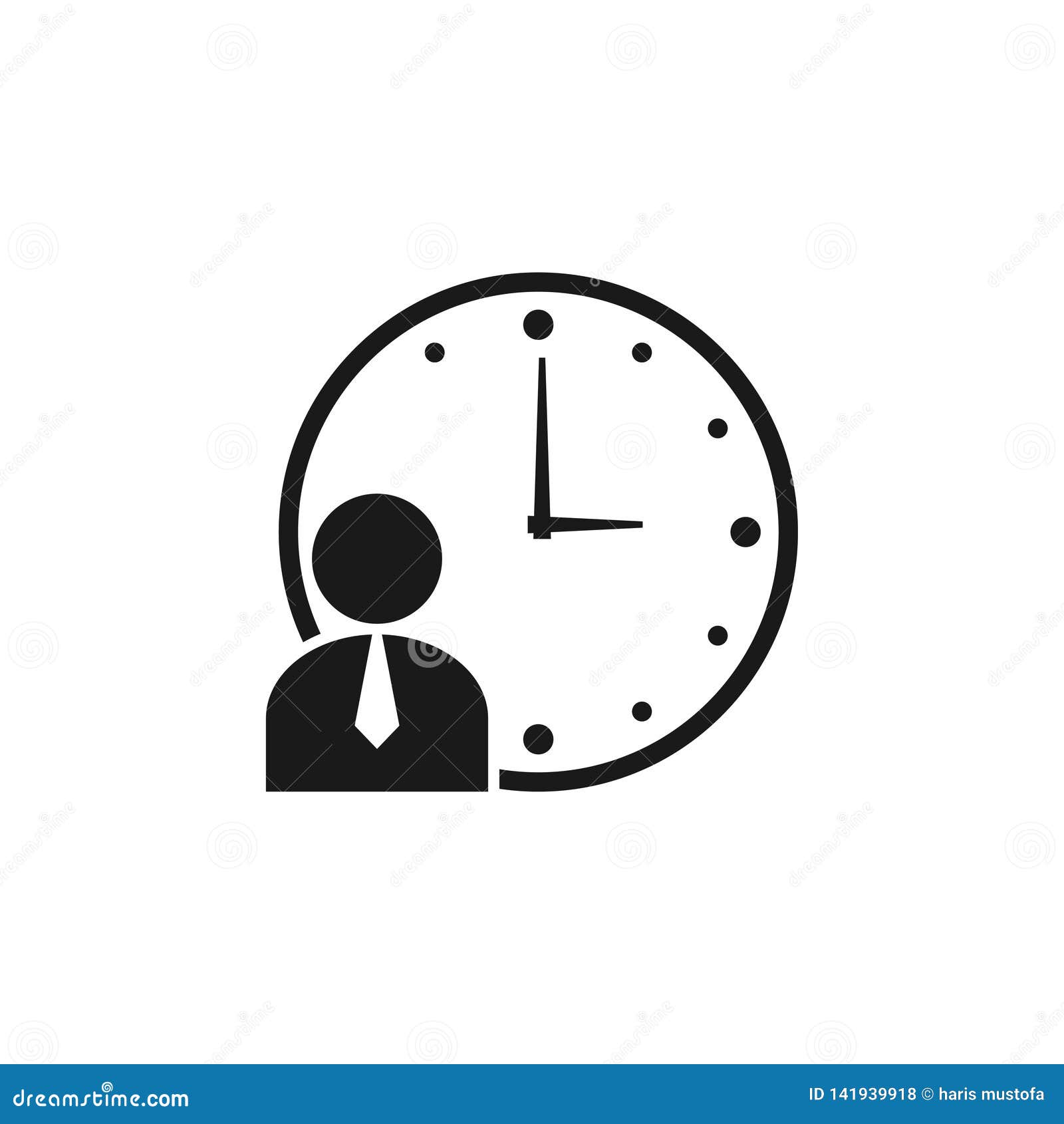 Work Hours Icon Design Template Vector Isolated Stock Illustration ...