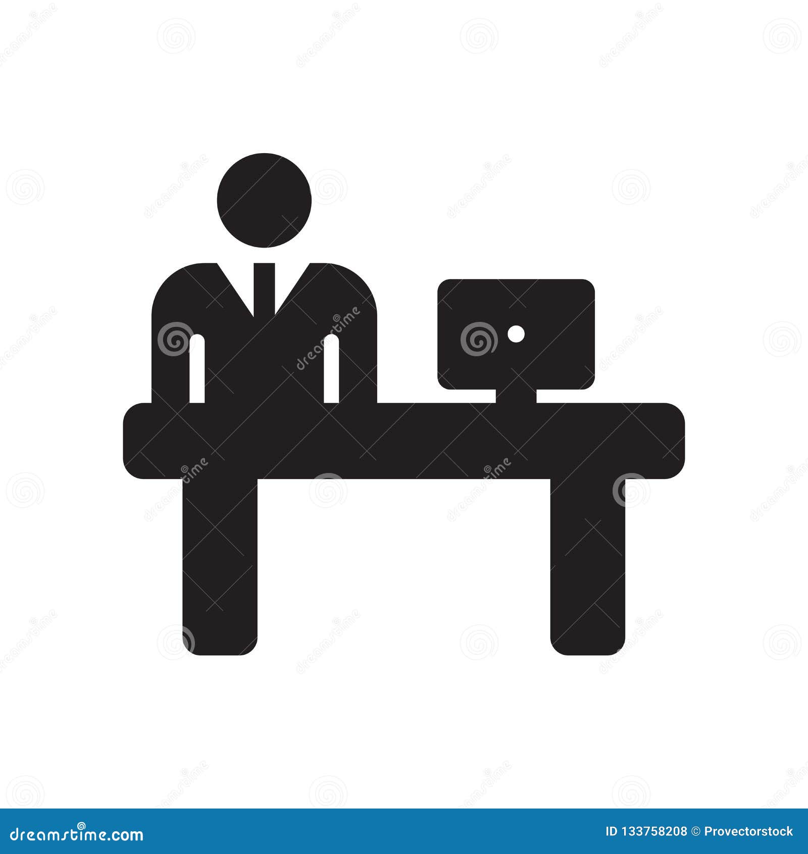 Work Icon Vector Sign and Symbol Isolated on White Background, Work ...