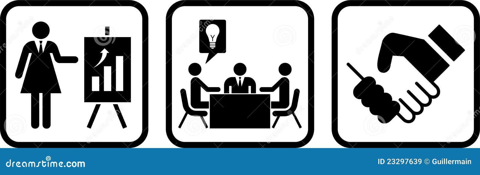 Work icons stock vector. Illustration of white, corporate - 23297639