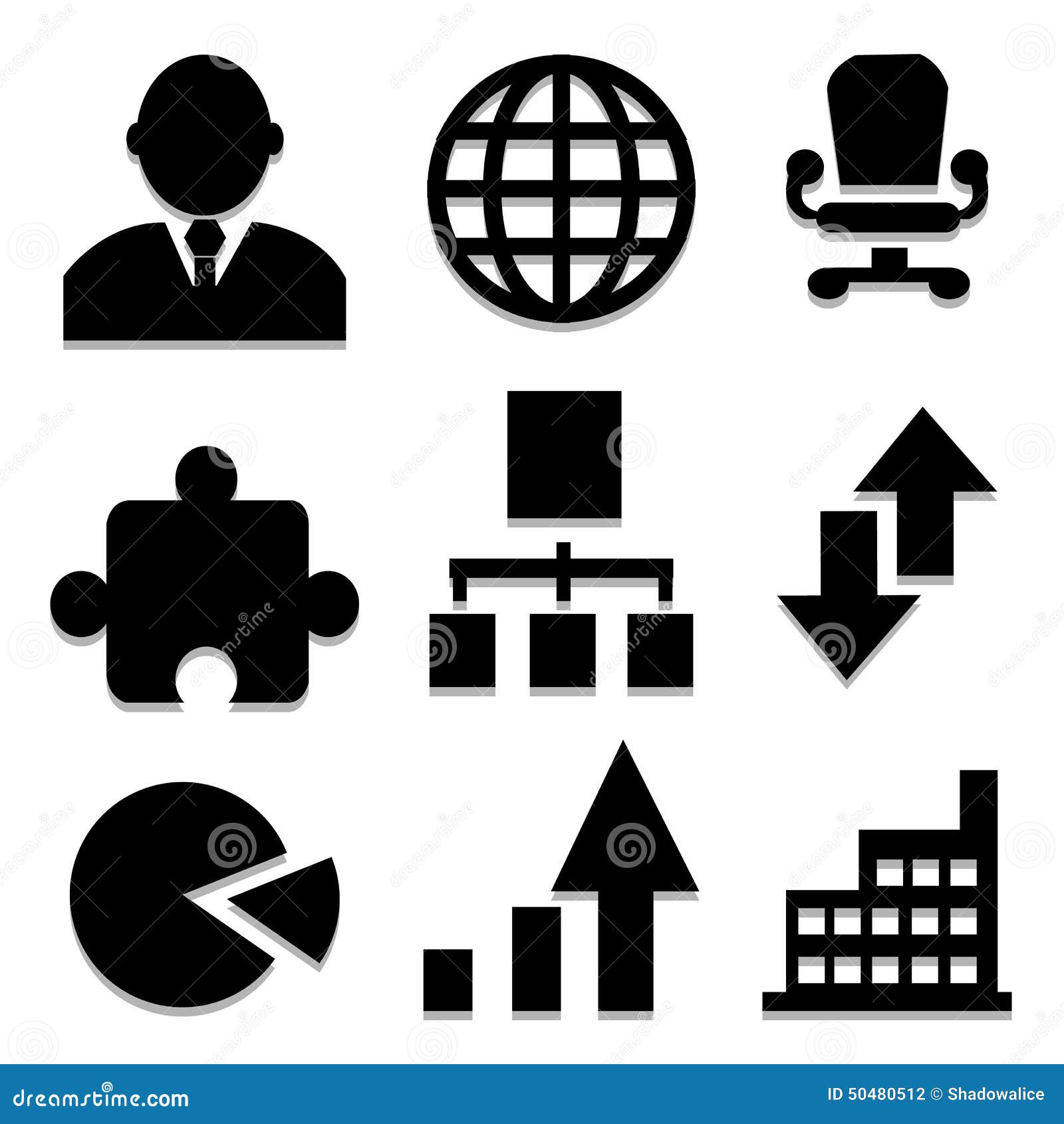 Work Icons Set Great for Any Use. Vector EPS10. Stock Vector ...