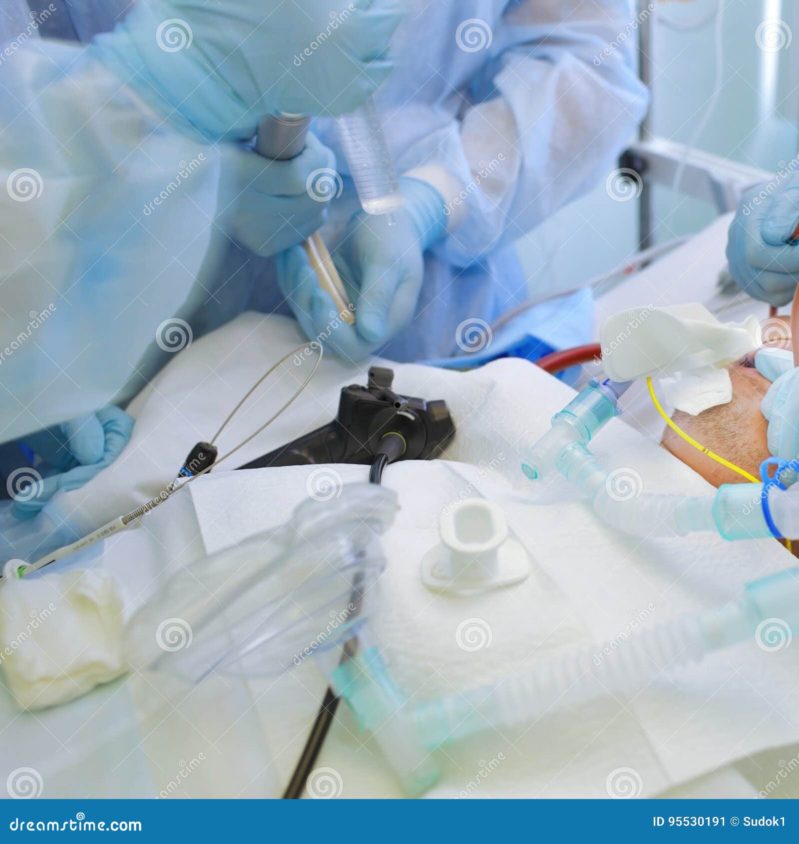 Work in ICU before surgery stock image. Image of mask - 95530191