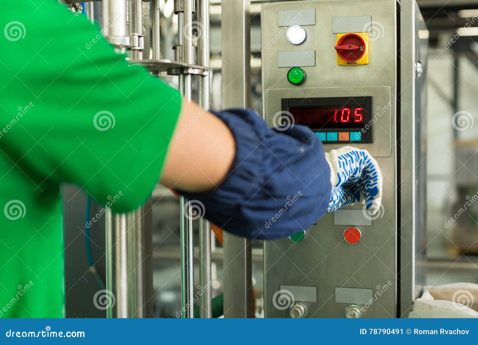 Work Includes a Control Panel in Workshop. Stock Image - Image of ...