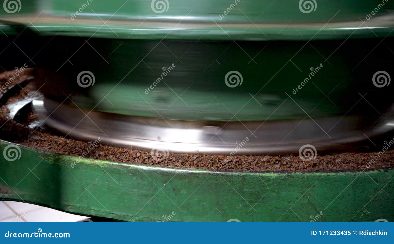 The Work of an Industrial Machine for Grinding Tea Leaves Stock Video ...
