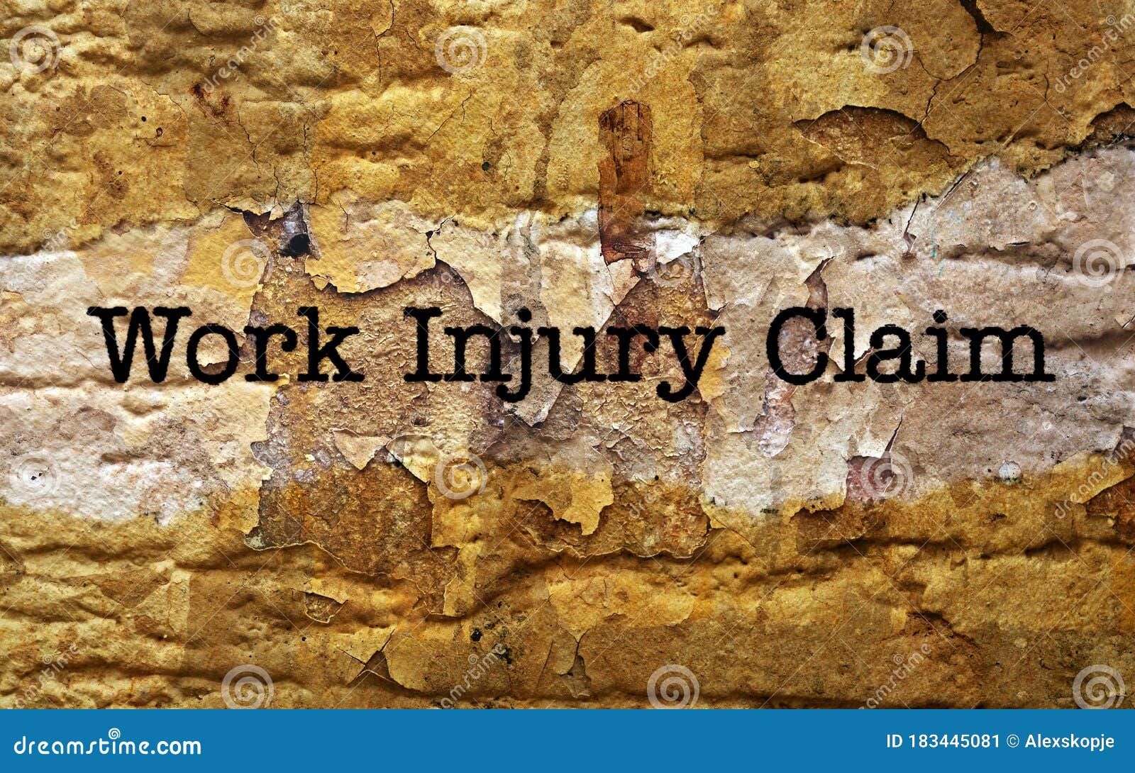Work injury claim stock image. Image of worker, labor - 183445081