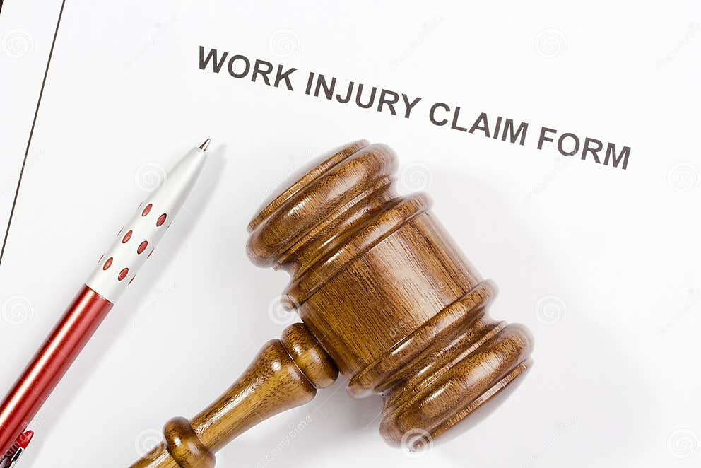 Work Injury Claim Form stock image. Image of claim, court - 28935947