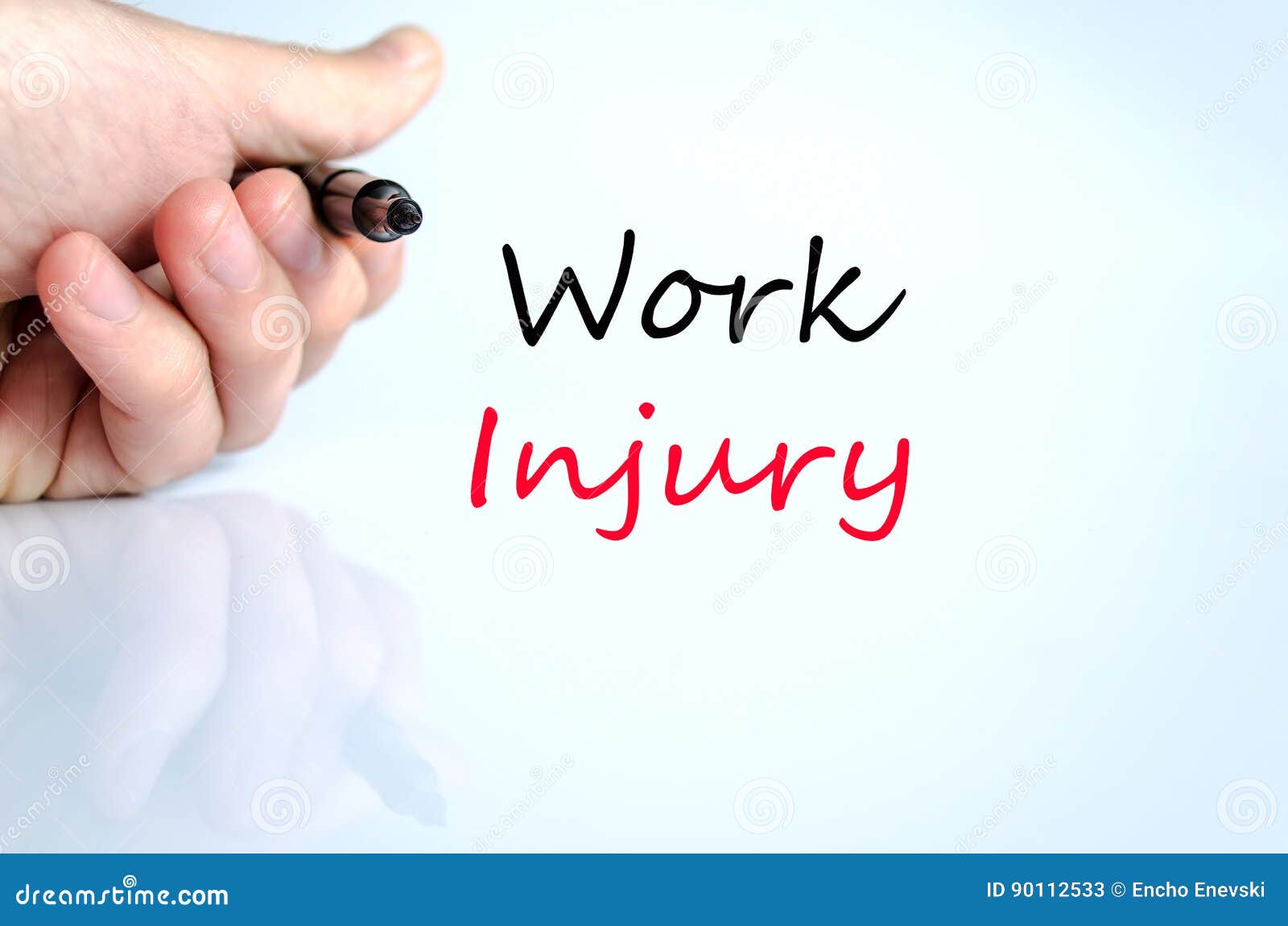 Work injury text concept stock image. Image of concept - 90112533