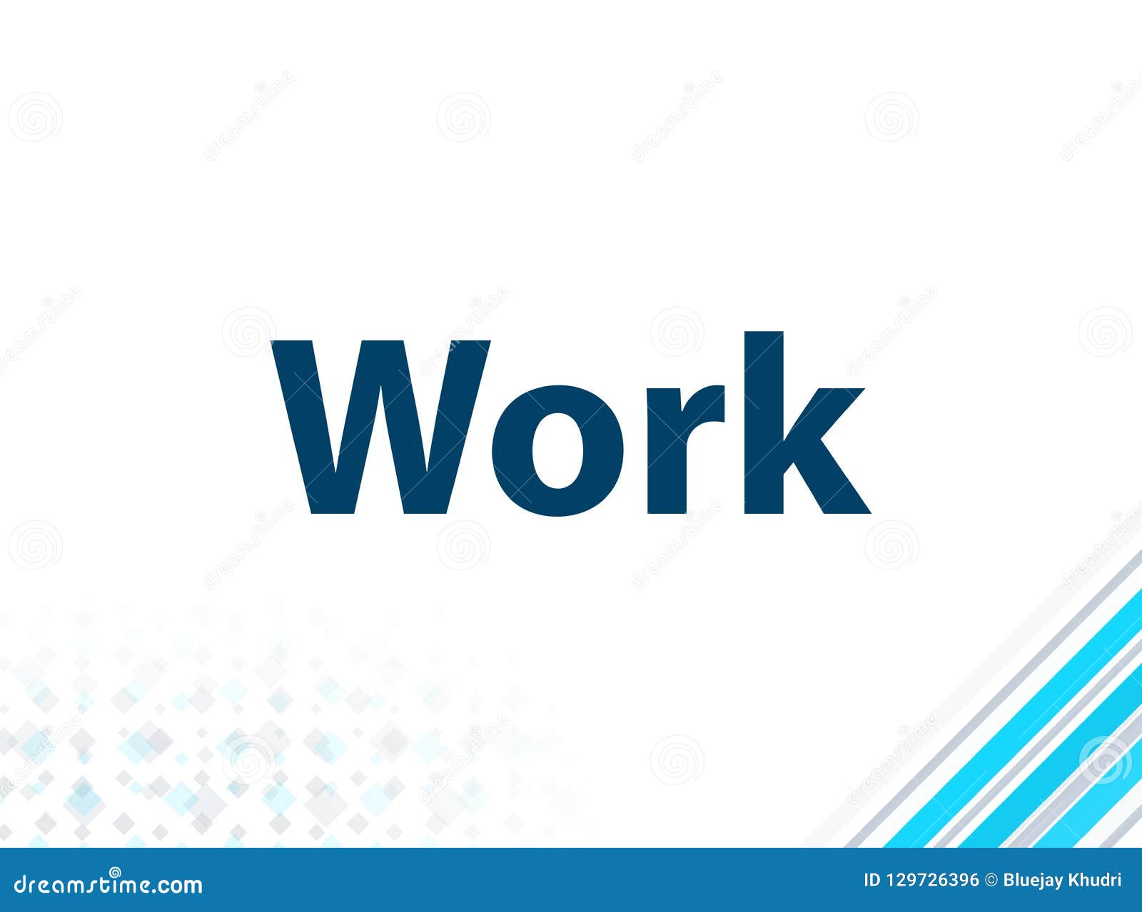 Work Modern Flat Design Blue Abstract Background Stock Illustration ...