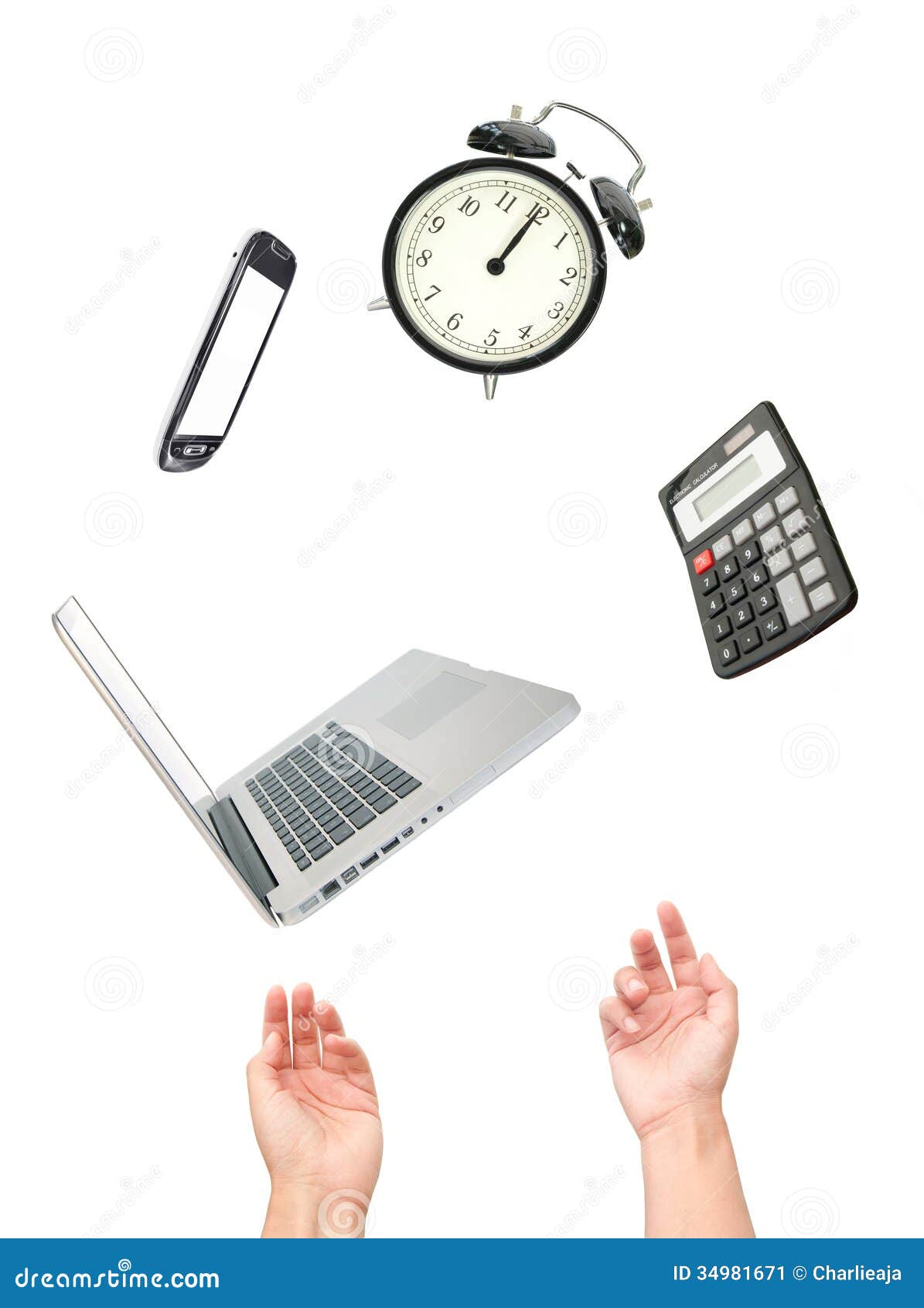 Work juggling act stock image. Image of netbook, office - 34981671