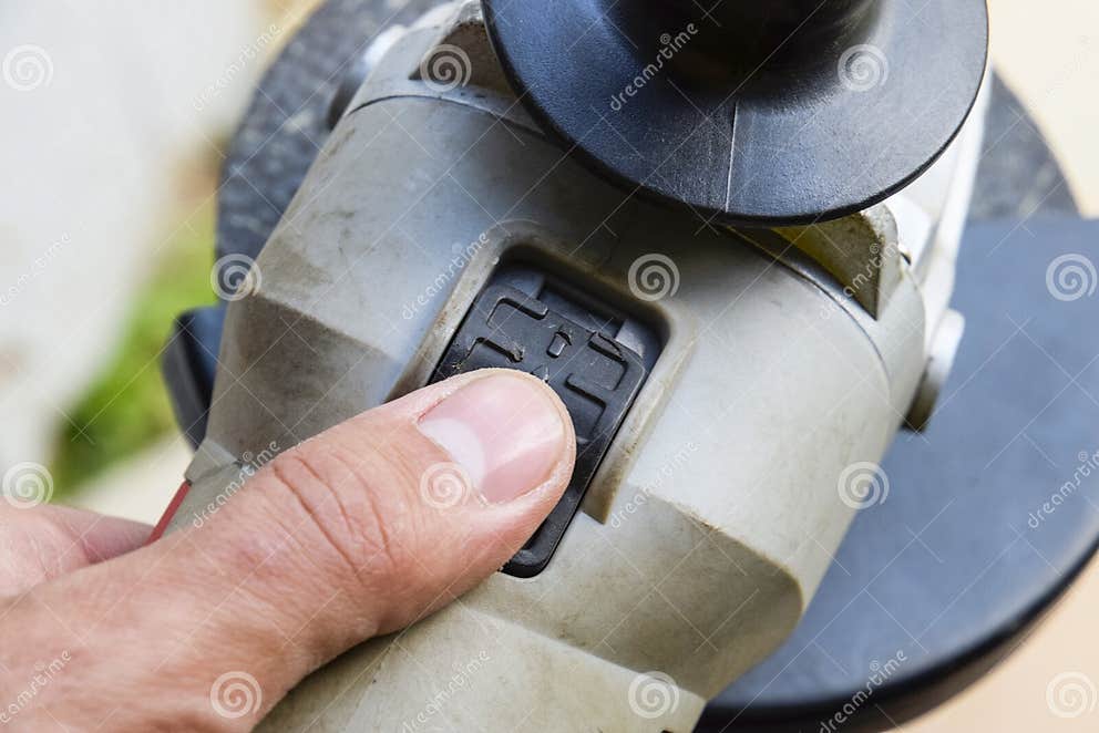 Work Keeps Hand Grinders and Finger on the Trigger Stock Photo - Image ...