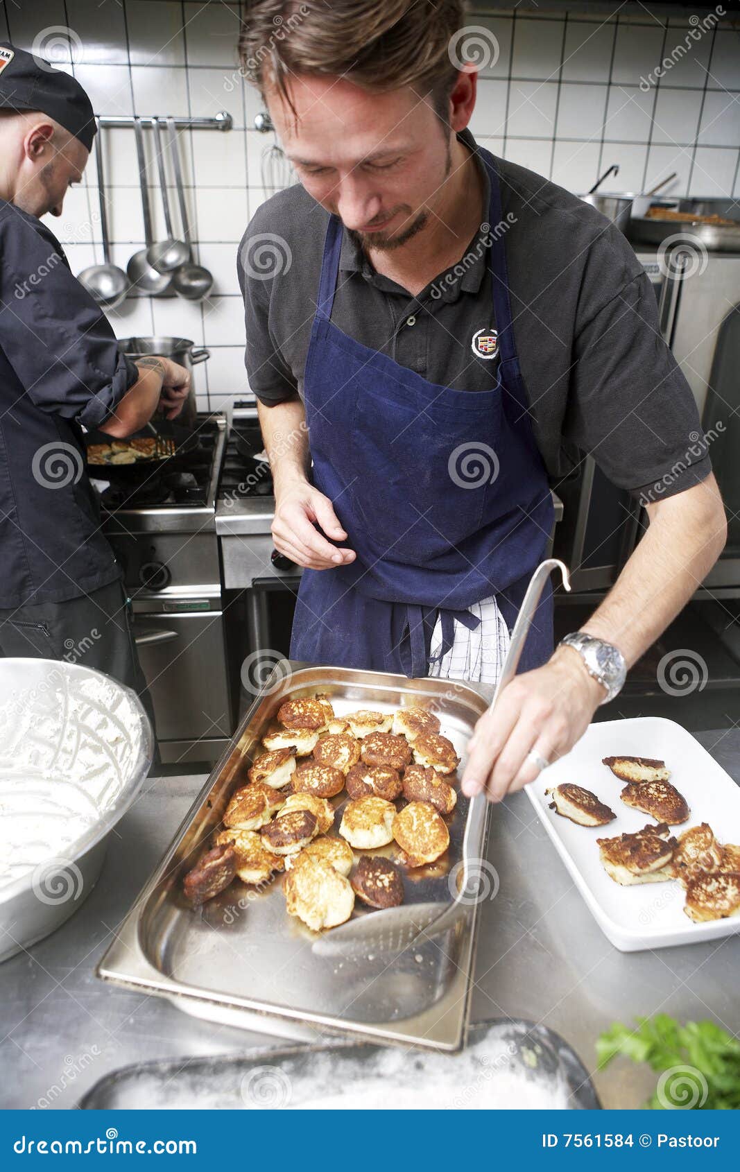 At work in the kitchen stock photo. Image of canteen, arrange - 7561584
