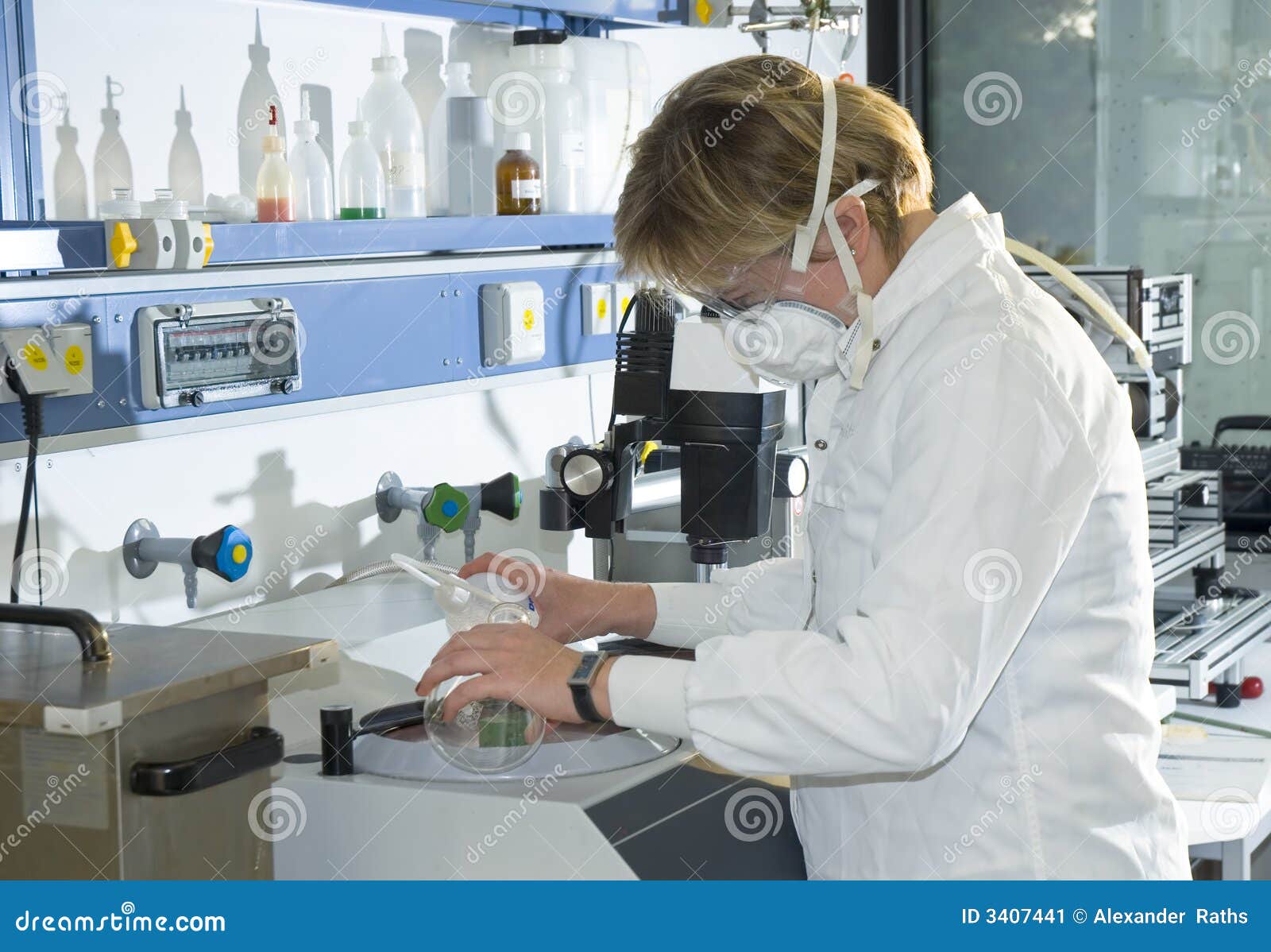 Work in laboratory stock image. Image of experimental - 3407441