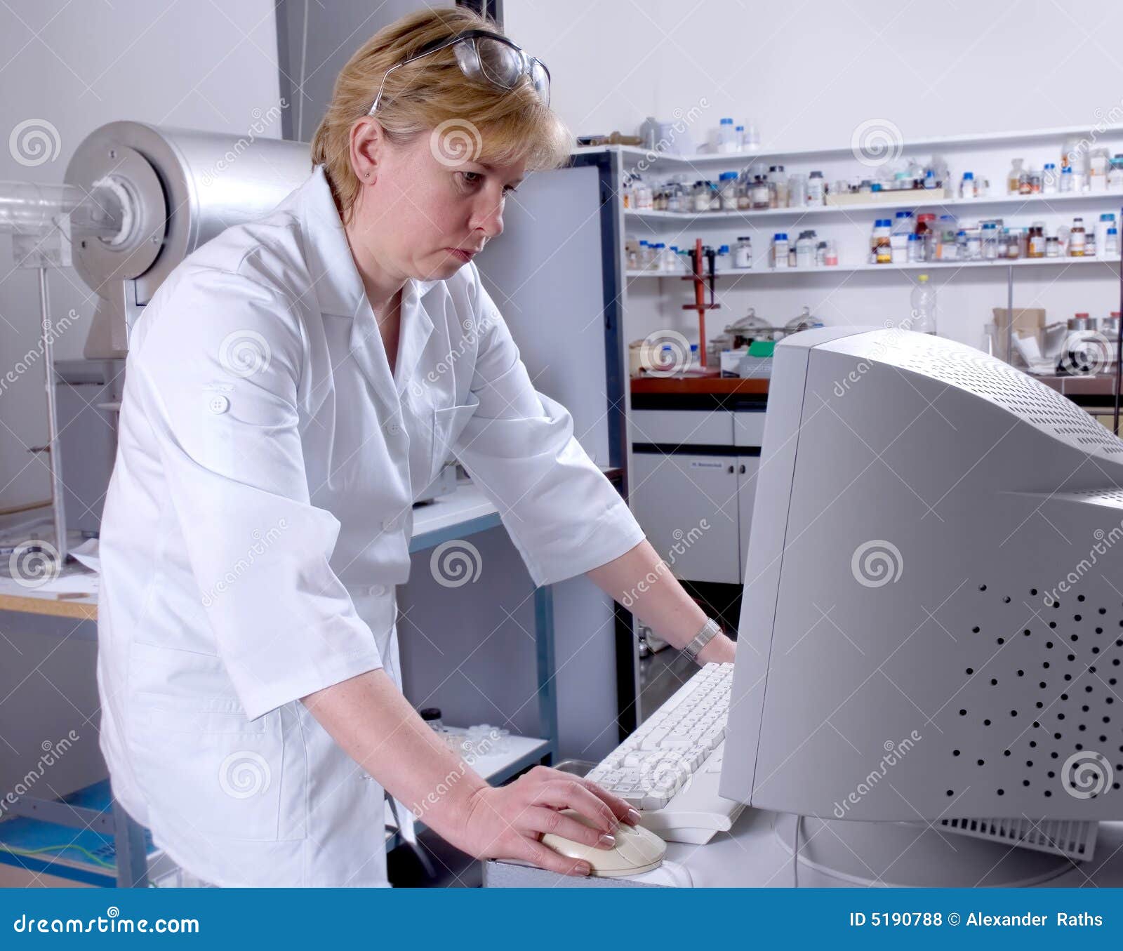 Work in the laboratory stock photo. Image of technology - 5190788