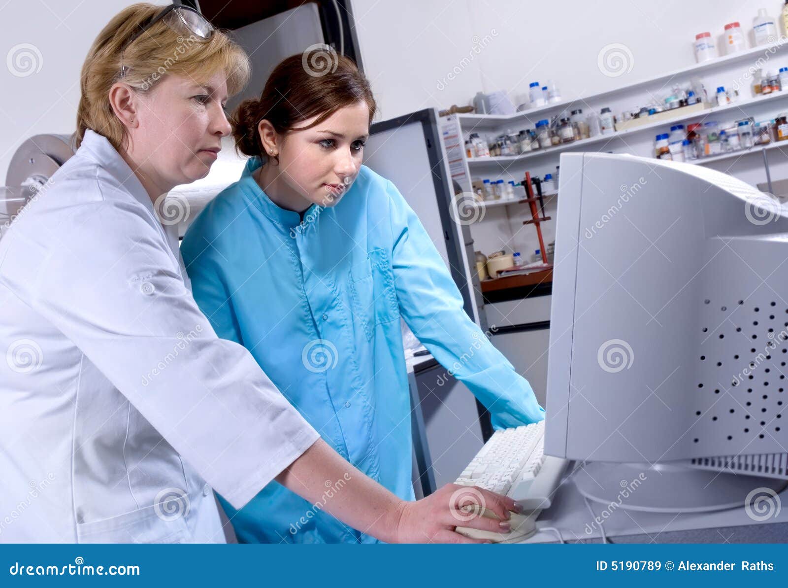 Work in the laboratory stock image. Image of laboratory - 5190789